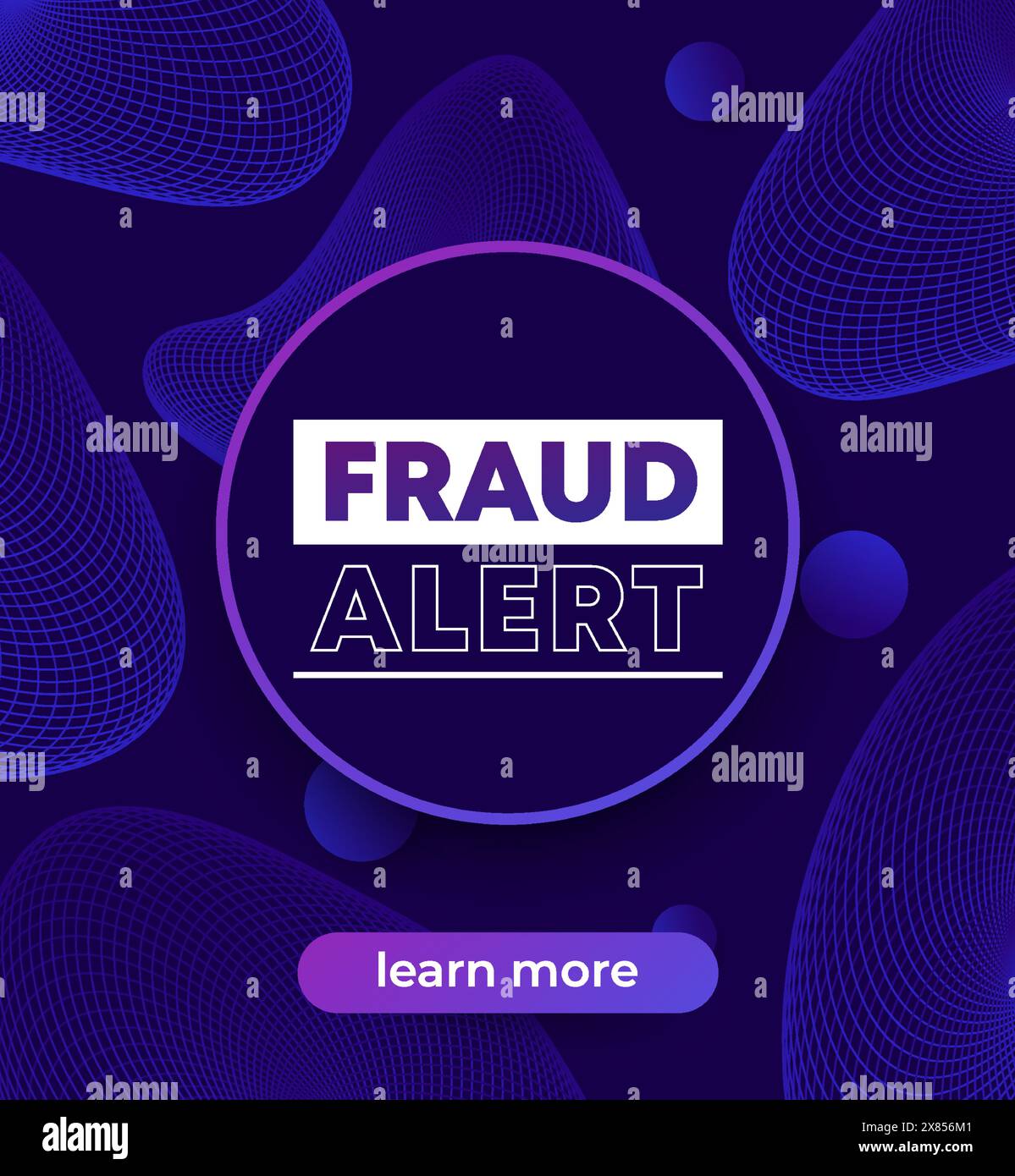 Fraud alert banner design, vector Stock Vector Image & Art - Alamy