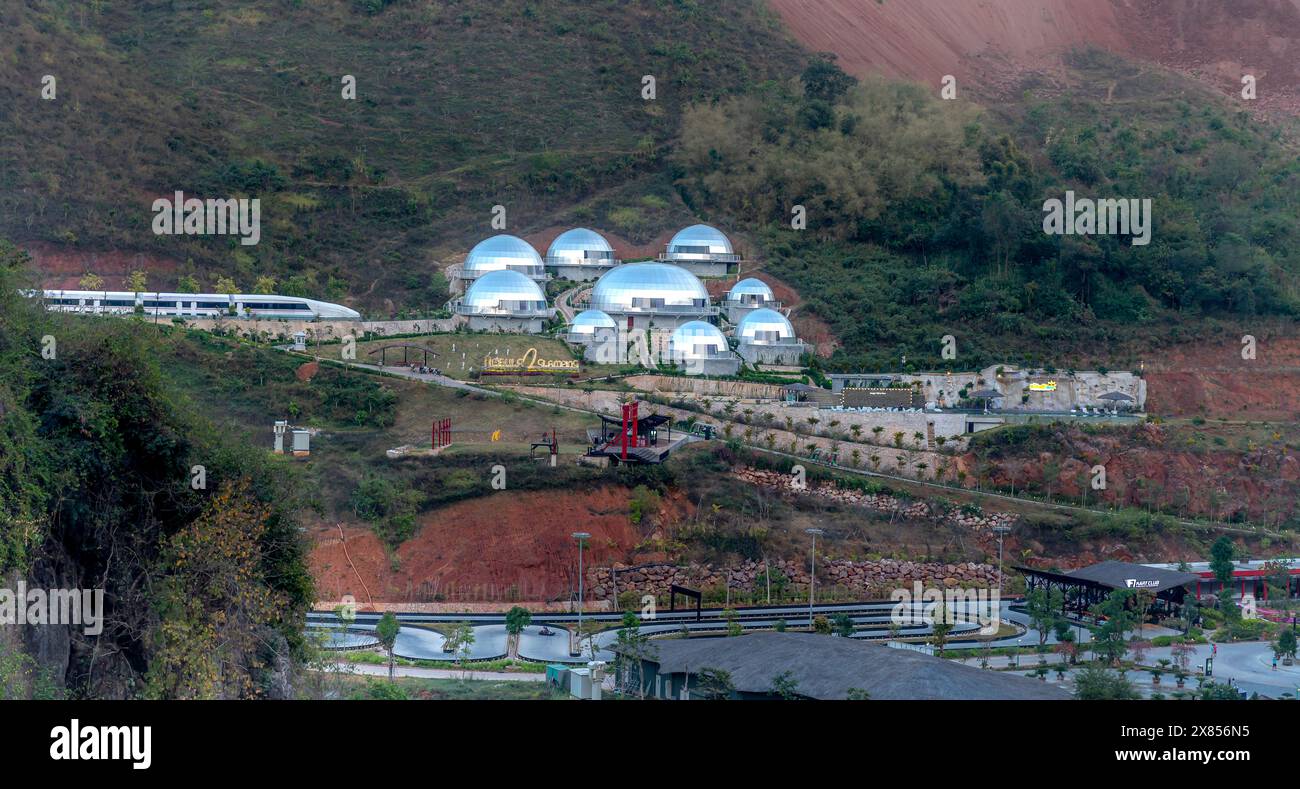 Moc Chau island tourist area, Son La province, Vietnam - February 18 ...
