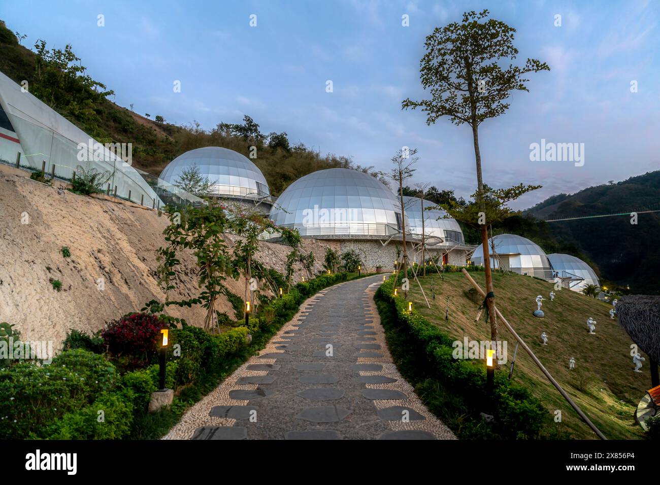 Moc Chau island tourist area, Son La province, Vietnam - February 18 ...