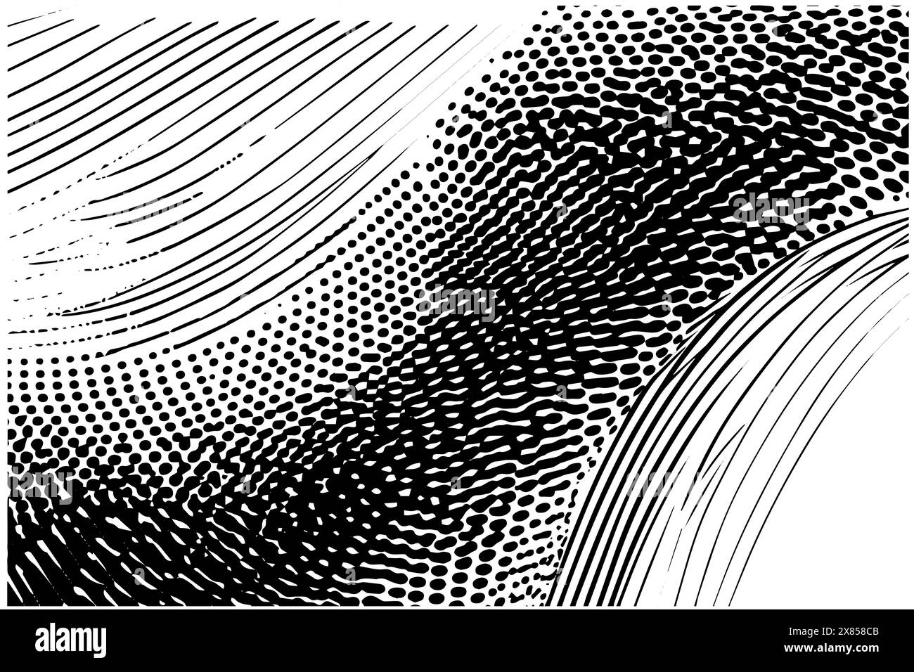 Halftone texture engraved in hipster style on halftone background ...