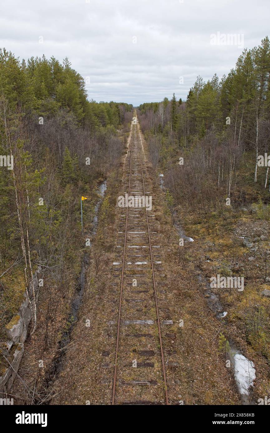 Lapland forest finland railway hi-res stock photography and images - Alamy
