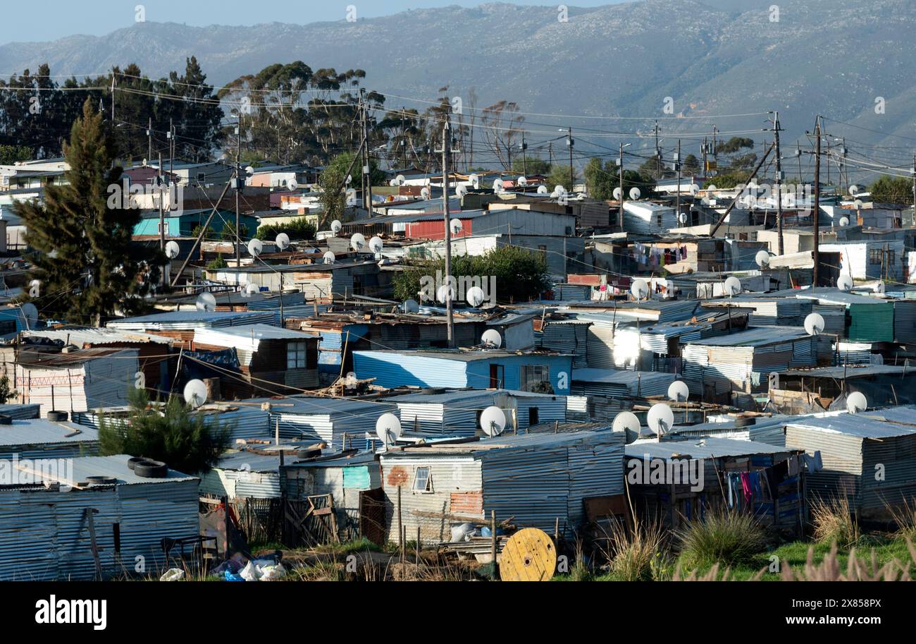 Tulbagh Western Cape South Africa. 23.04. 2024. Overview of a township ...