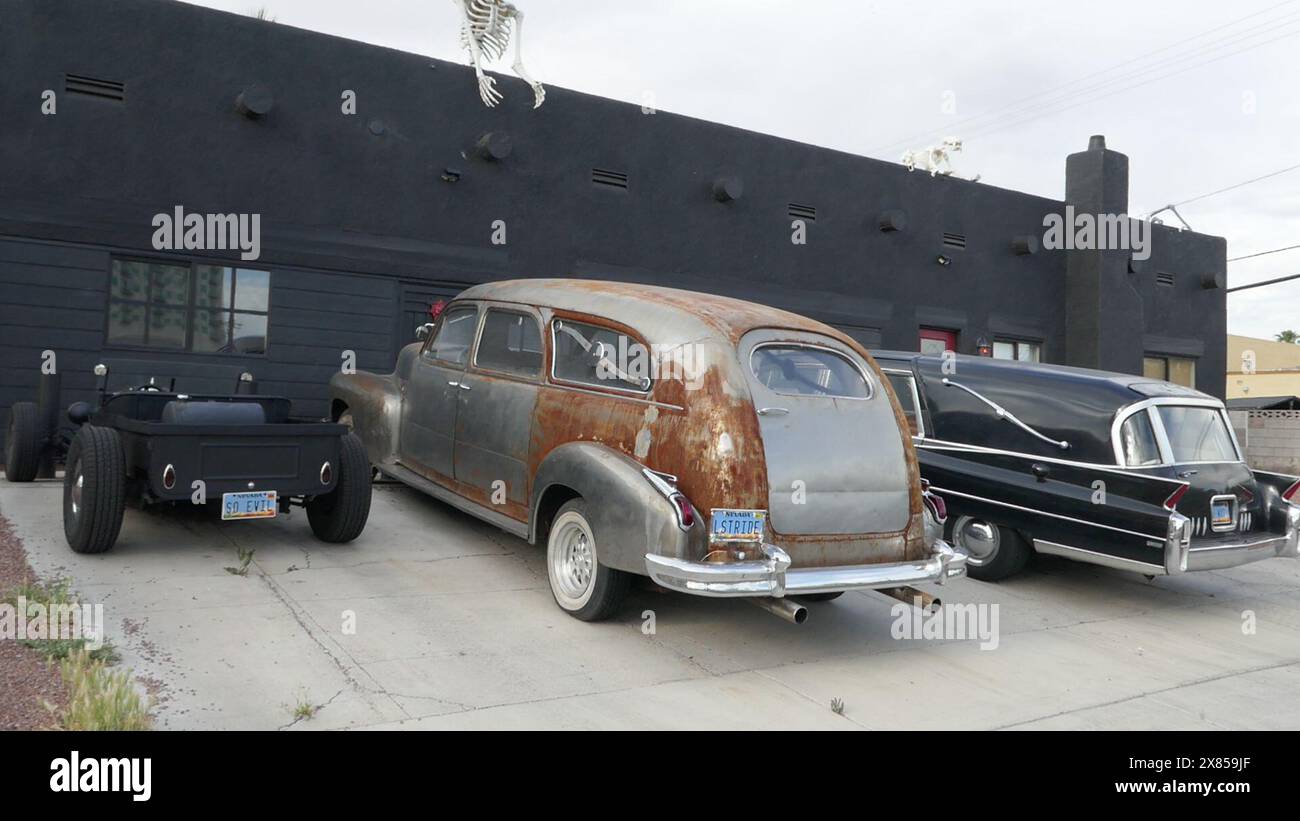 Las Vegas, Nevada, USA 14th May 2024 U Nxt License Plate on Hearse, So ...