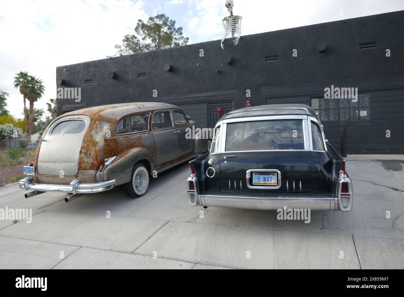 Las Vegas, Nevada, USA 14th May 2024 U Nxt License Plate on Hearse, So ...