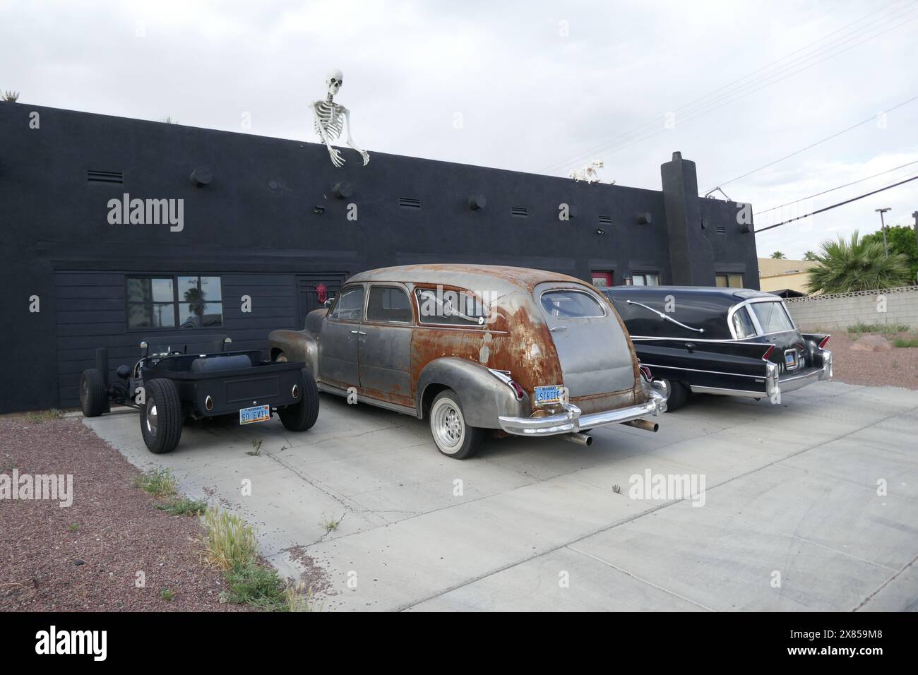 Las Vegas, Nevada, USA 14th May 2024 U Nxt License Plate on Hearse, So ...