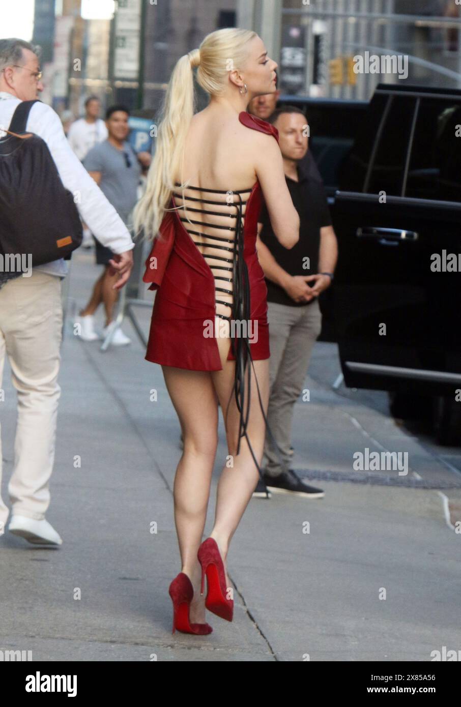 New York, NY, USA. 22nd May, 2024. Anya Taylor-Joy seen at The Late ...