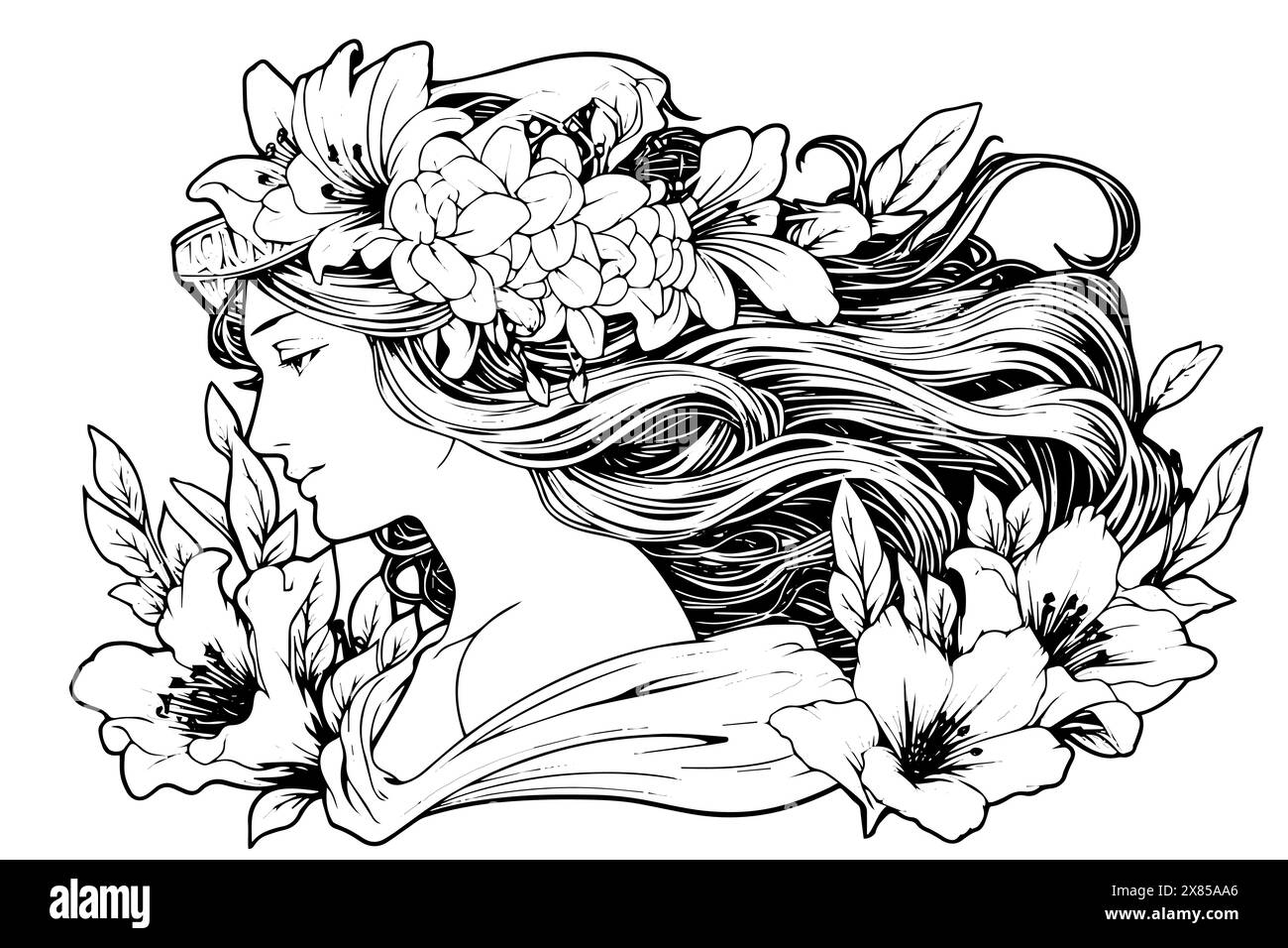 Aphrodite goddess drawing hi-res stock photography and images - Alamy