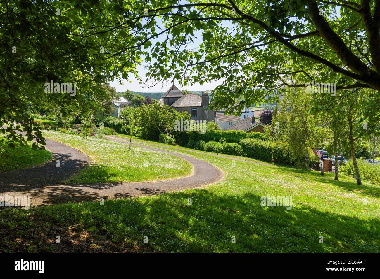 Rack Park in the market town of Great Torrington, Devon, England Stock ...