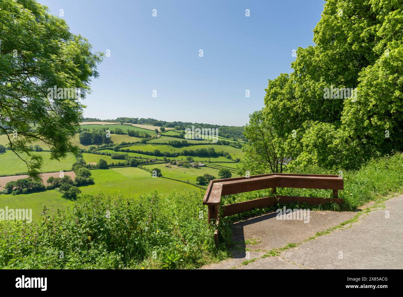 Great Torrington Common on Castle Hill overlooking the Torridge Valley ...