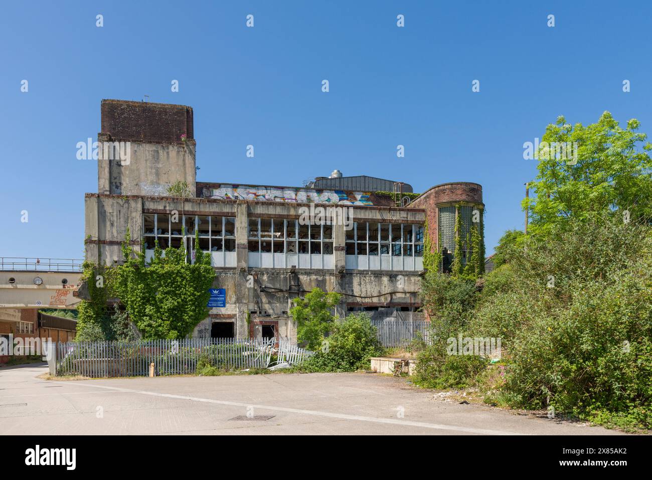The old Dairy Crest creamery at Great Torrington in 2023 prior to ...