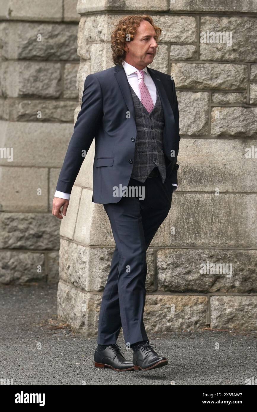 CEO of DMG Media Paul Henderson arrives for the funeral of businessman ...