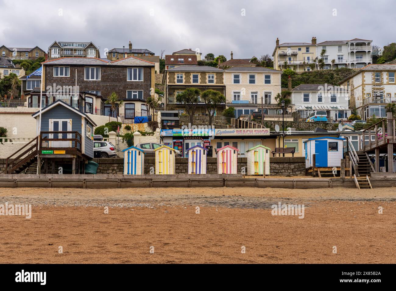 Ventnor, Isle of Wight, England, UK - April 18, 2023: The promenade and ...