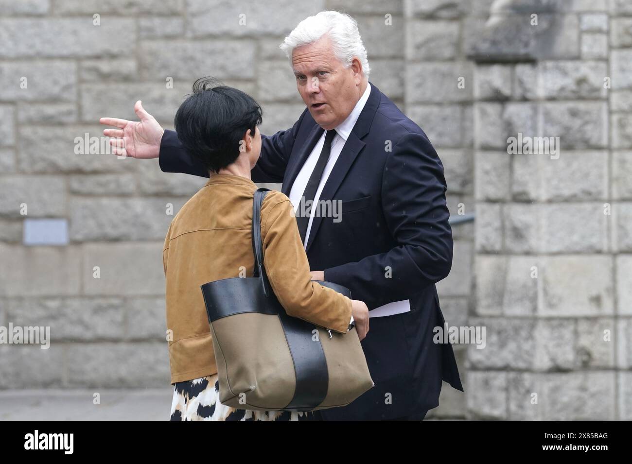 Gavin O'Reilly arrives for the funeral of his father businessman ...