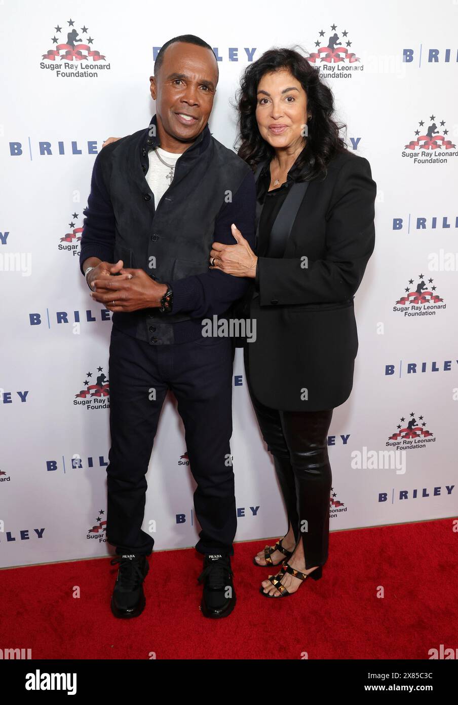 Beverly Hills, Ca. 22nd May, 2024. Sugar Ray Leonard, Bernadette ...