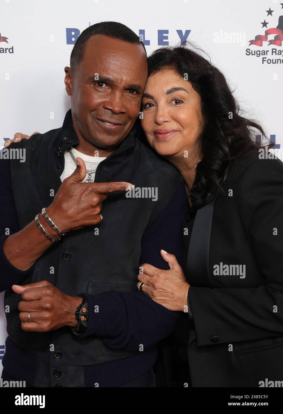 Beverly Hills, Ca. 22nd May, 2024. Sugar Ray Leonard, Bernadette ...