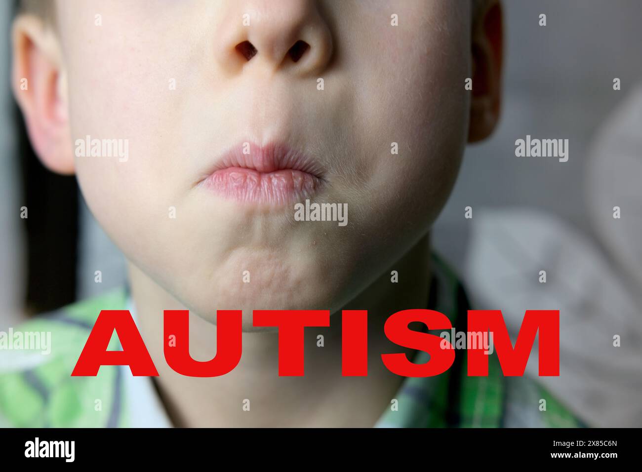 child with autism, boy 7 years old, early diagnosis and intervention ...