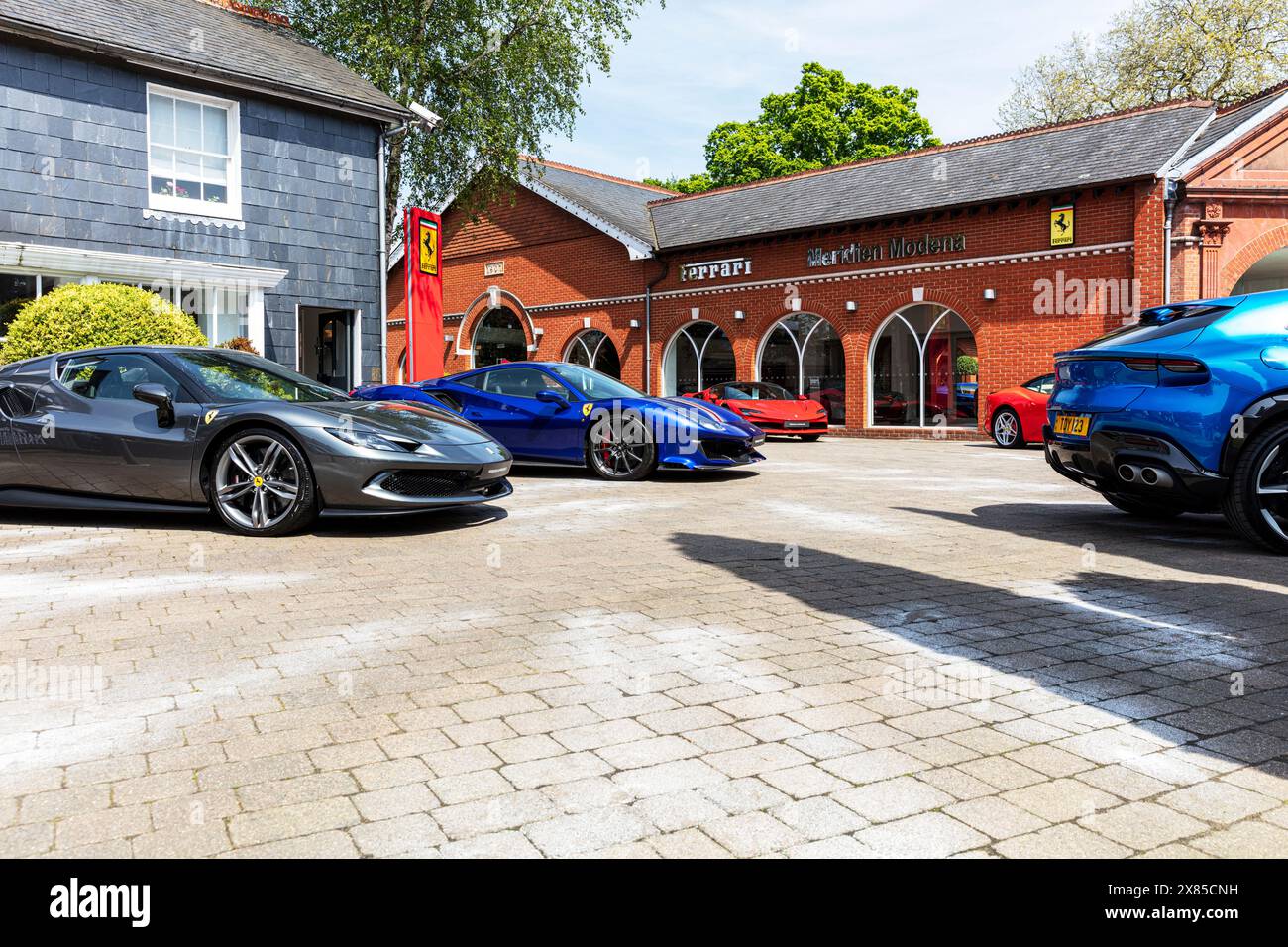Lyndhurst Ferrari garage, Lyndhurst, New Forest, Hampshire, uk, England ...
