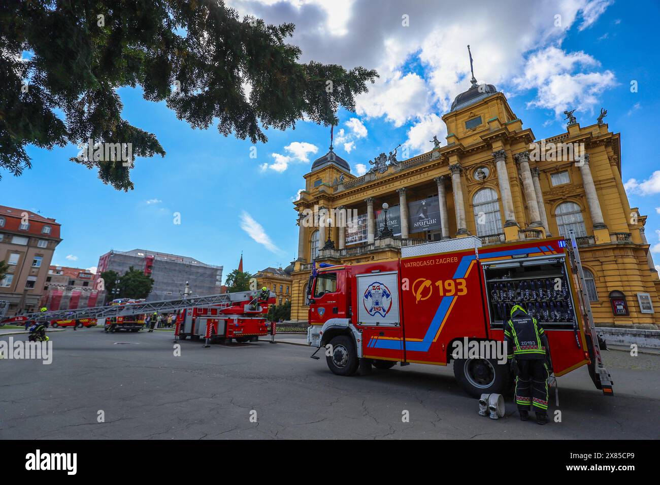 Zagreb, Croatia. 23rd May, 2024. The Croatian National Theater in ...