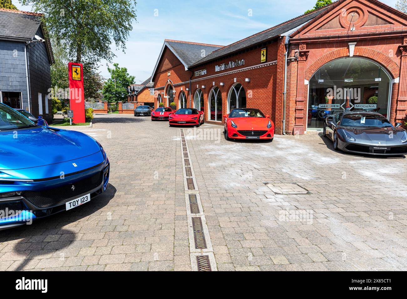 Lyndhurst Ferrari garage, Lyndhurst, New Forest, Hampshire, uk, England ...