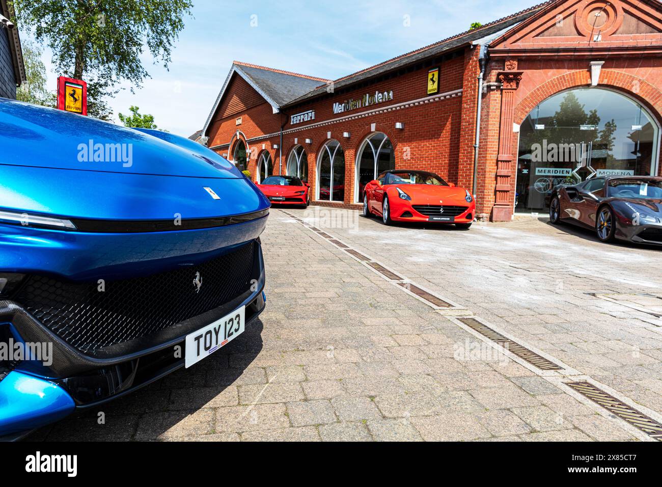 Lyndhurst Ferrari garage, Lyndhurst, New Forest, Hampshire, uk, England ...