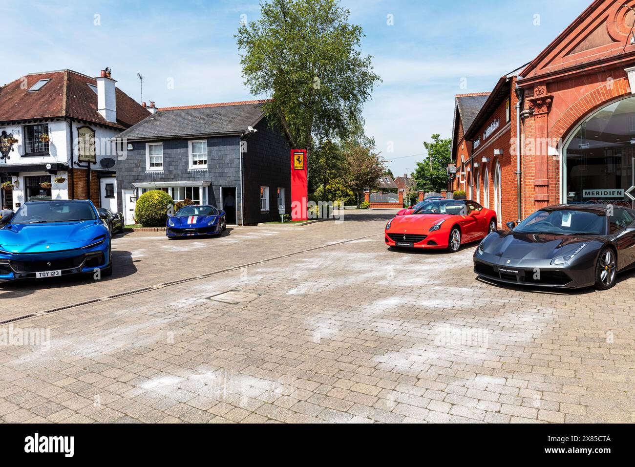 Lyndhurst Ferrari garage, Lyndhurst, New Forest, Hampshire, uk, England ...