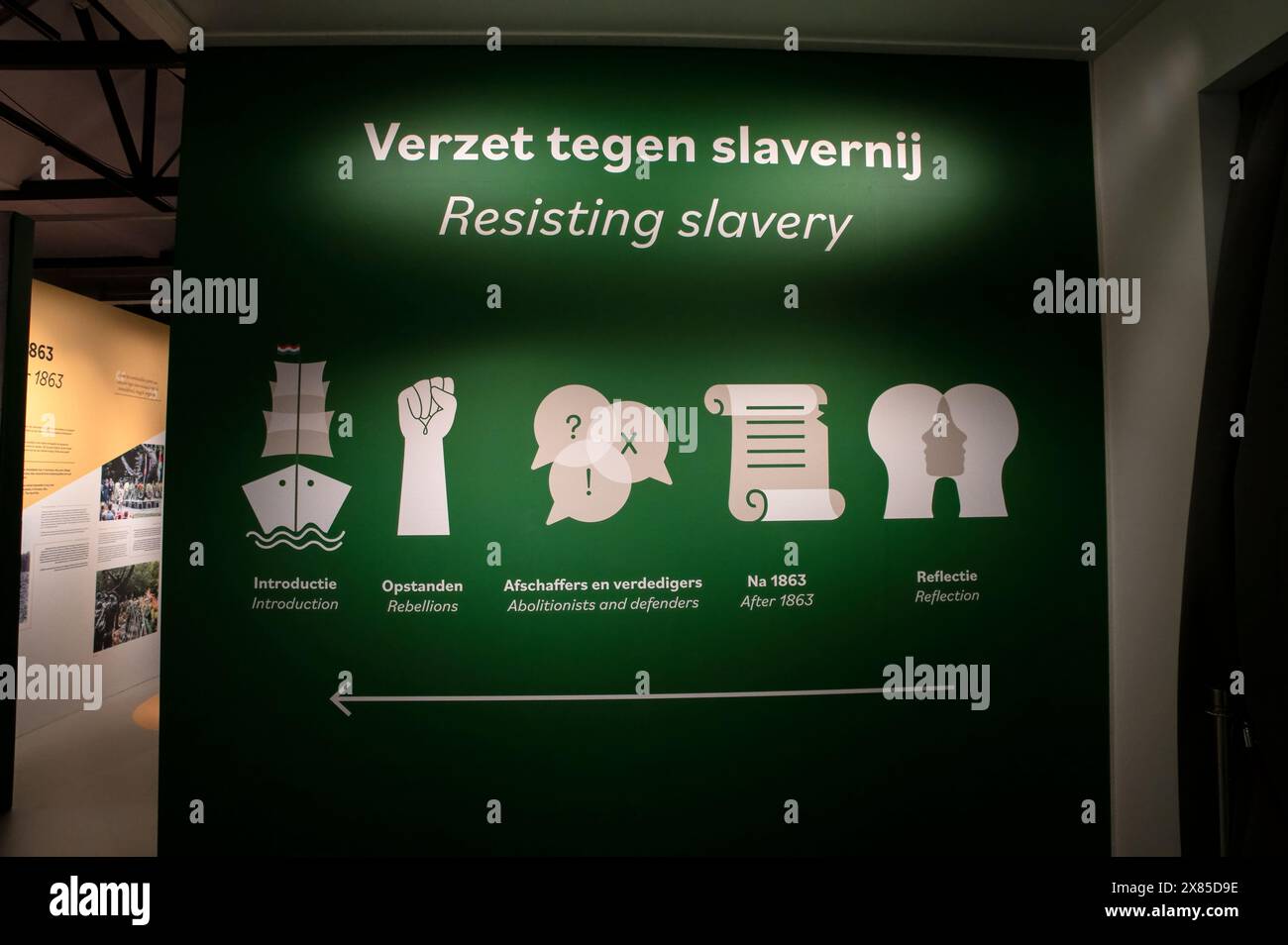 Resisting Slavery Exhibition At The Entrance t The Resistance Museum At ...