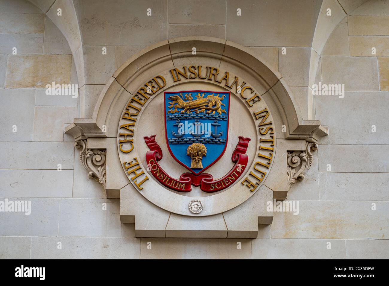 The Chartered Insurance Institute Coat of Arms, logo or sign outside ...