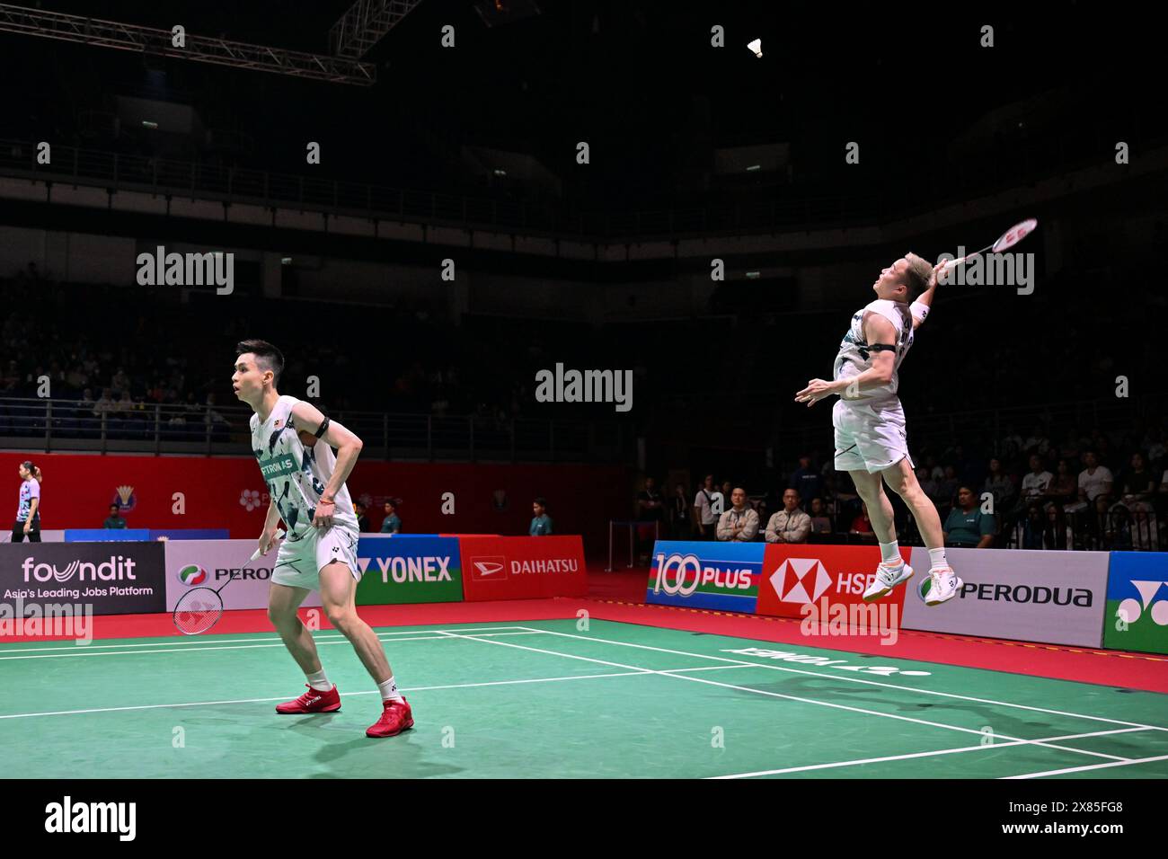Kuala Lumpur, Malaysia. 23rd May, 2024. Aaron Chia (R)/Soh Wooi Yik of ...