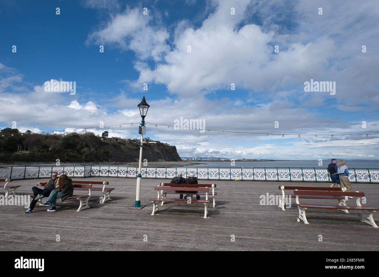 View of Penarth Pier in early Spring Stock Photo - Alamy