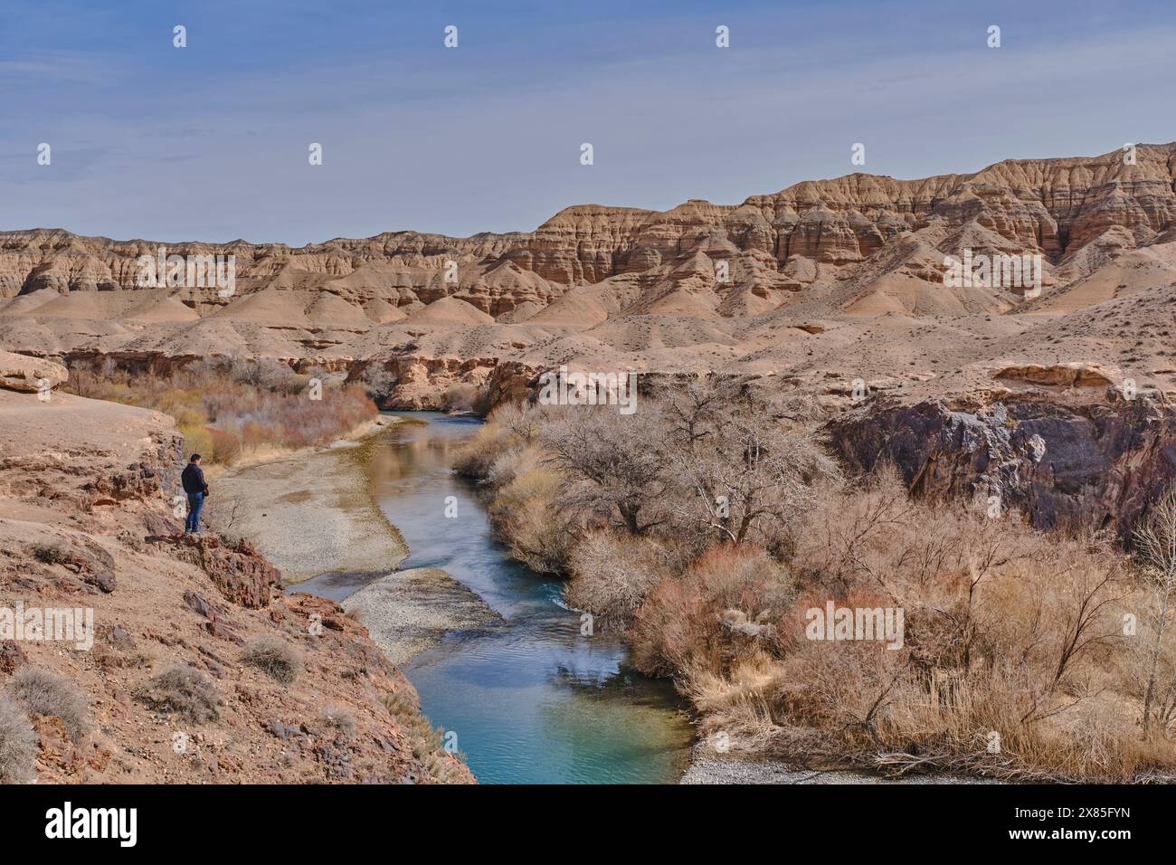 Moon Canyon, part of Charyn Canyon. National natural park in Kazakhstan ...