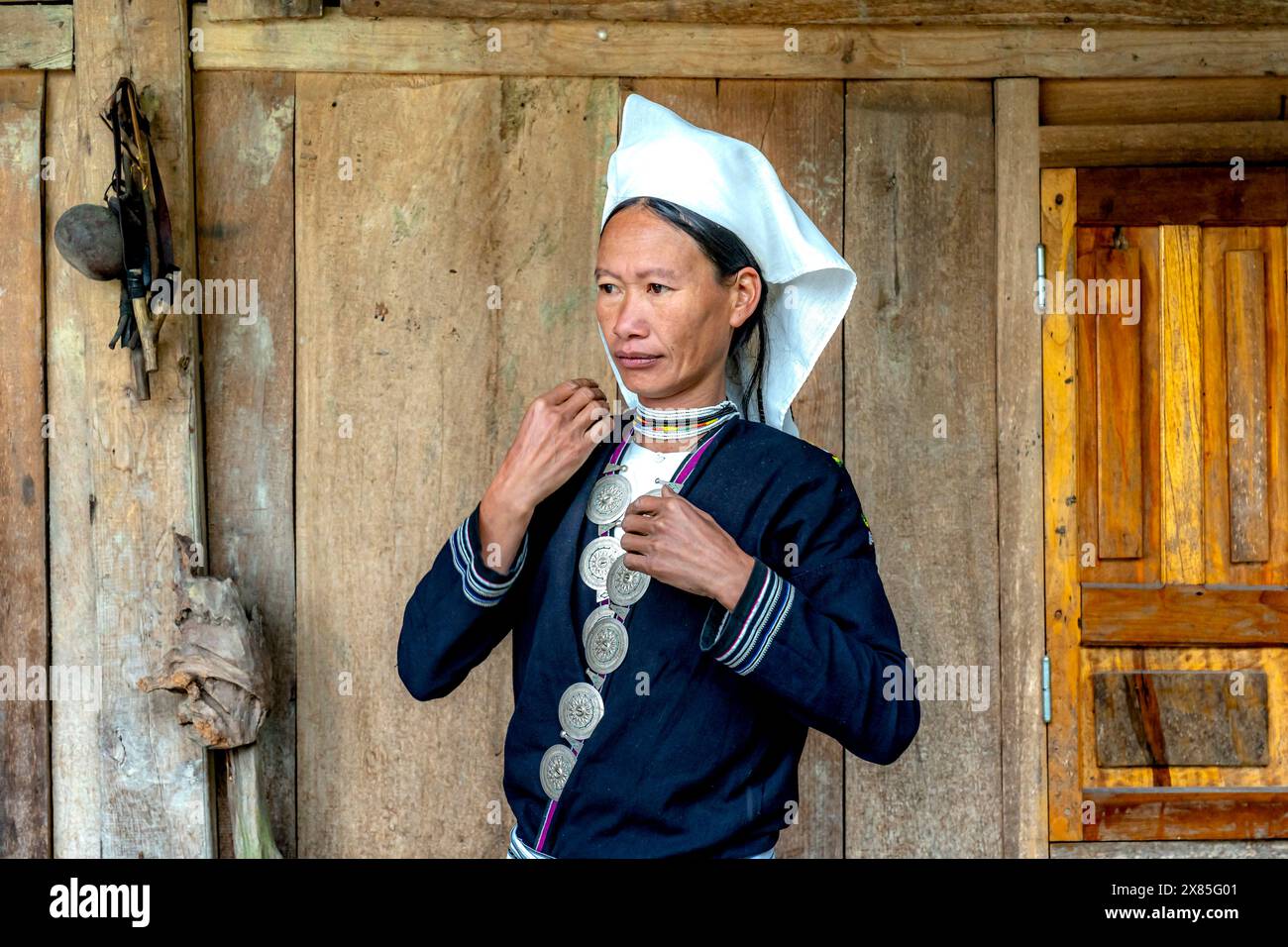 Cao Bang Province, Vietnam - February 24, 2024: Daily life of the Dao Tien ethnic minority in ...