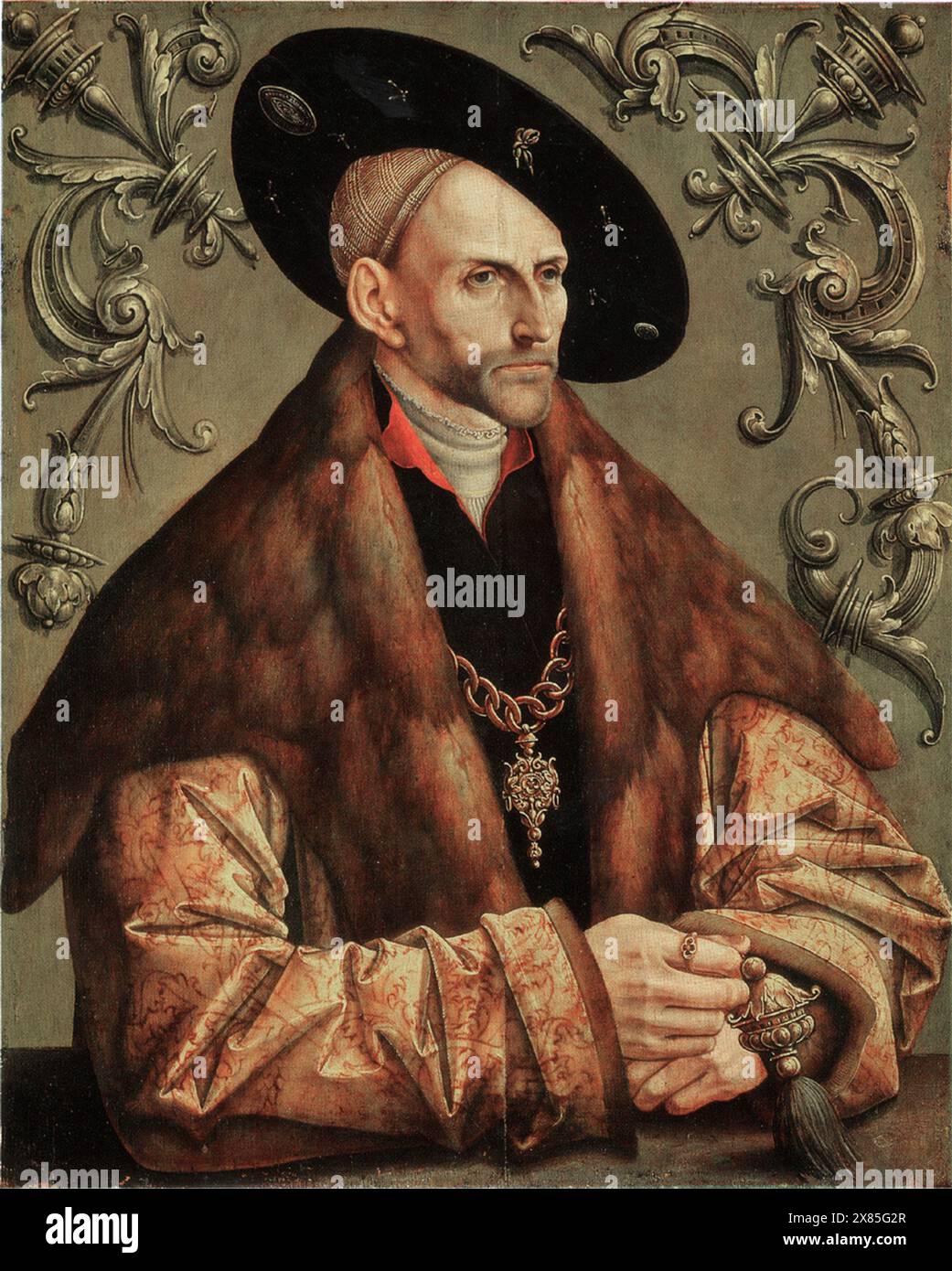Portrait of Graf Edzard I, Count of Ostfriesland. Landesmuseum Schloss ...