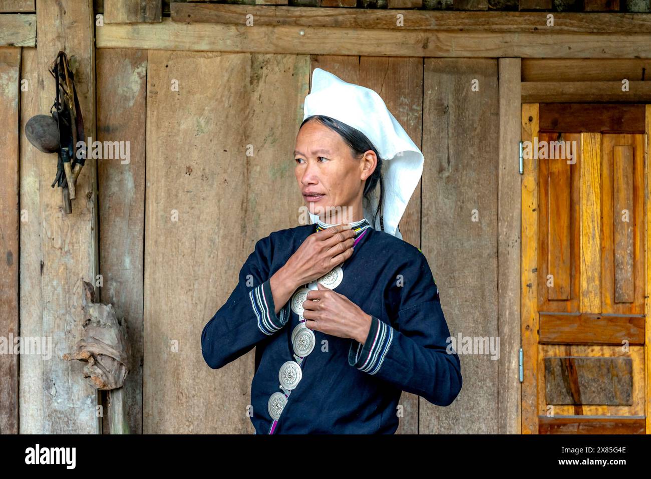 Cao Bang Province, Vietnam - February 24, 2024: Daily life of the Dao Tien ethnic minority in ...