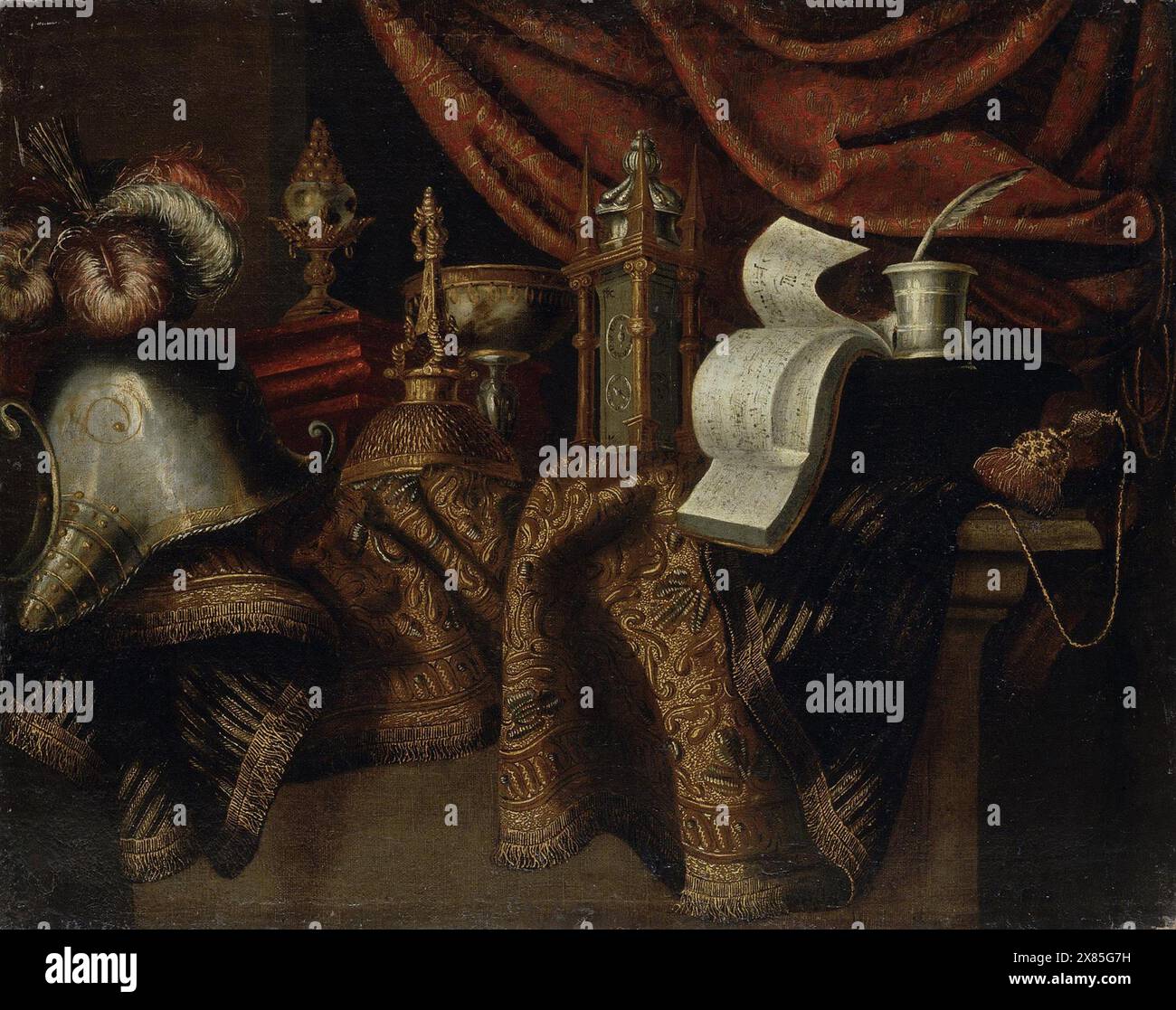 Still-life with Helmet Francesco Maltese Stock Photo - Alamy