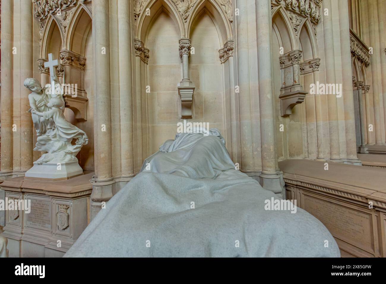 DREUX, FRANCE, MAY 15, 2024 : The Royal Chapel of Dreux, built in 19th ...