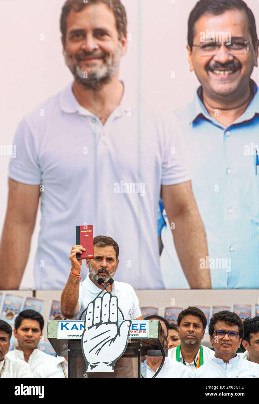 Indian election 2024 rahul gandhi rally hi-res stock photography and ...