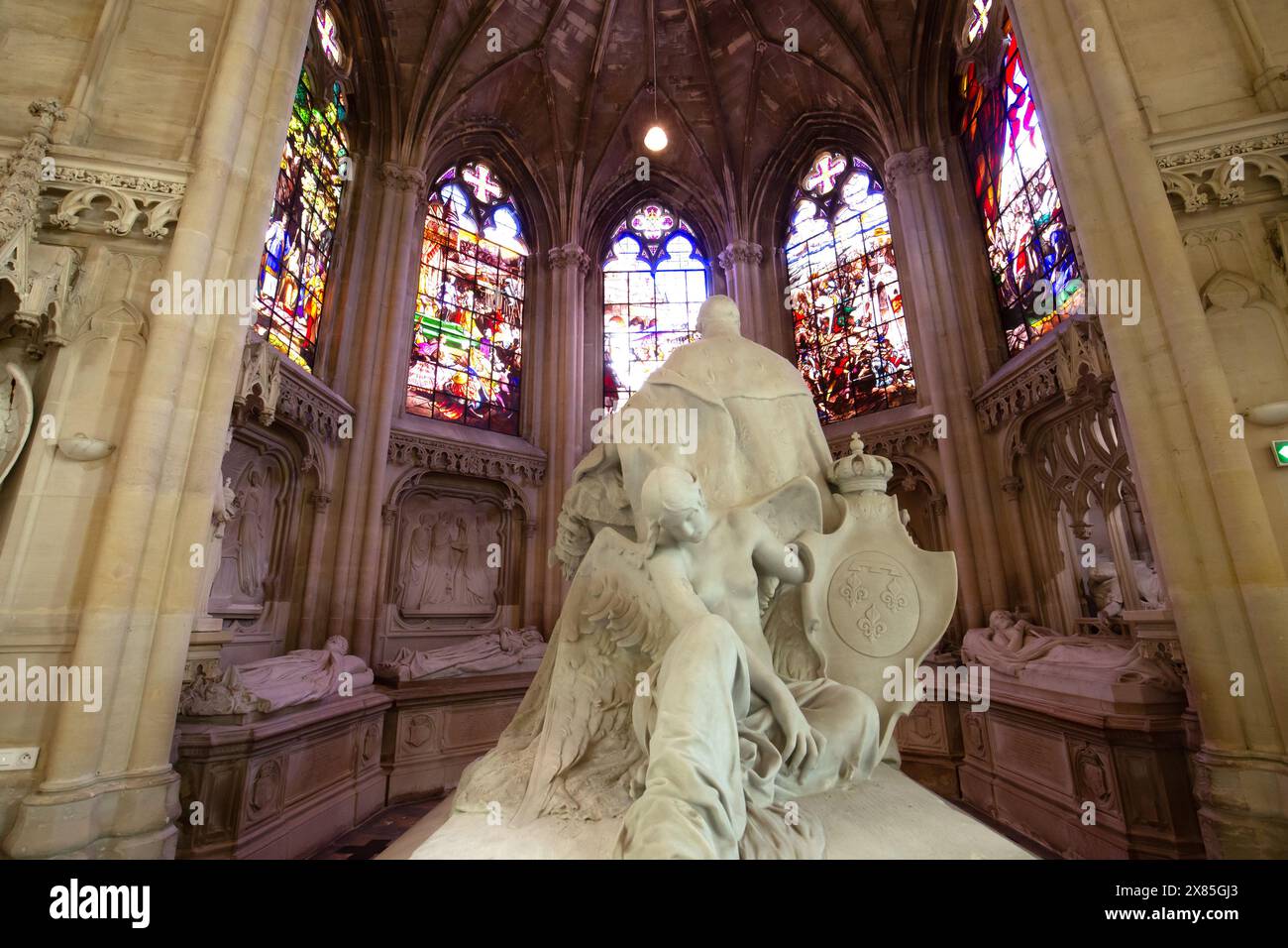 DREUX, FRANCE, MAY 15, 2024 : The Royal Chapel of Dreux, built in 19th ...