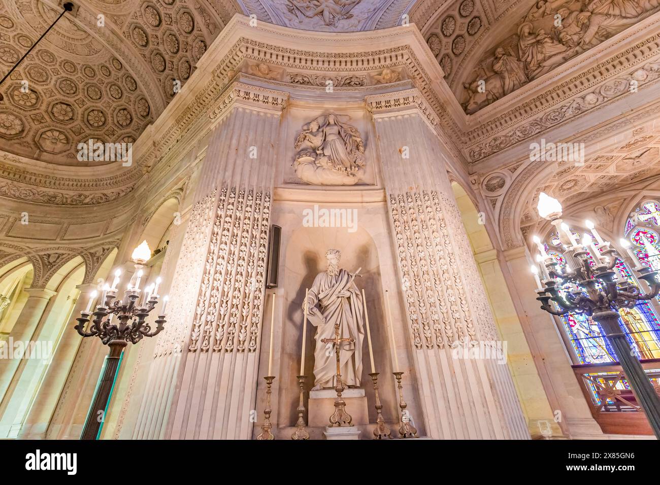 DREUX, FRANCE, MAY 15, 2024 : The Royal Chapel of Dreux, built in 19th ...