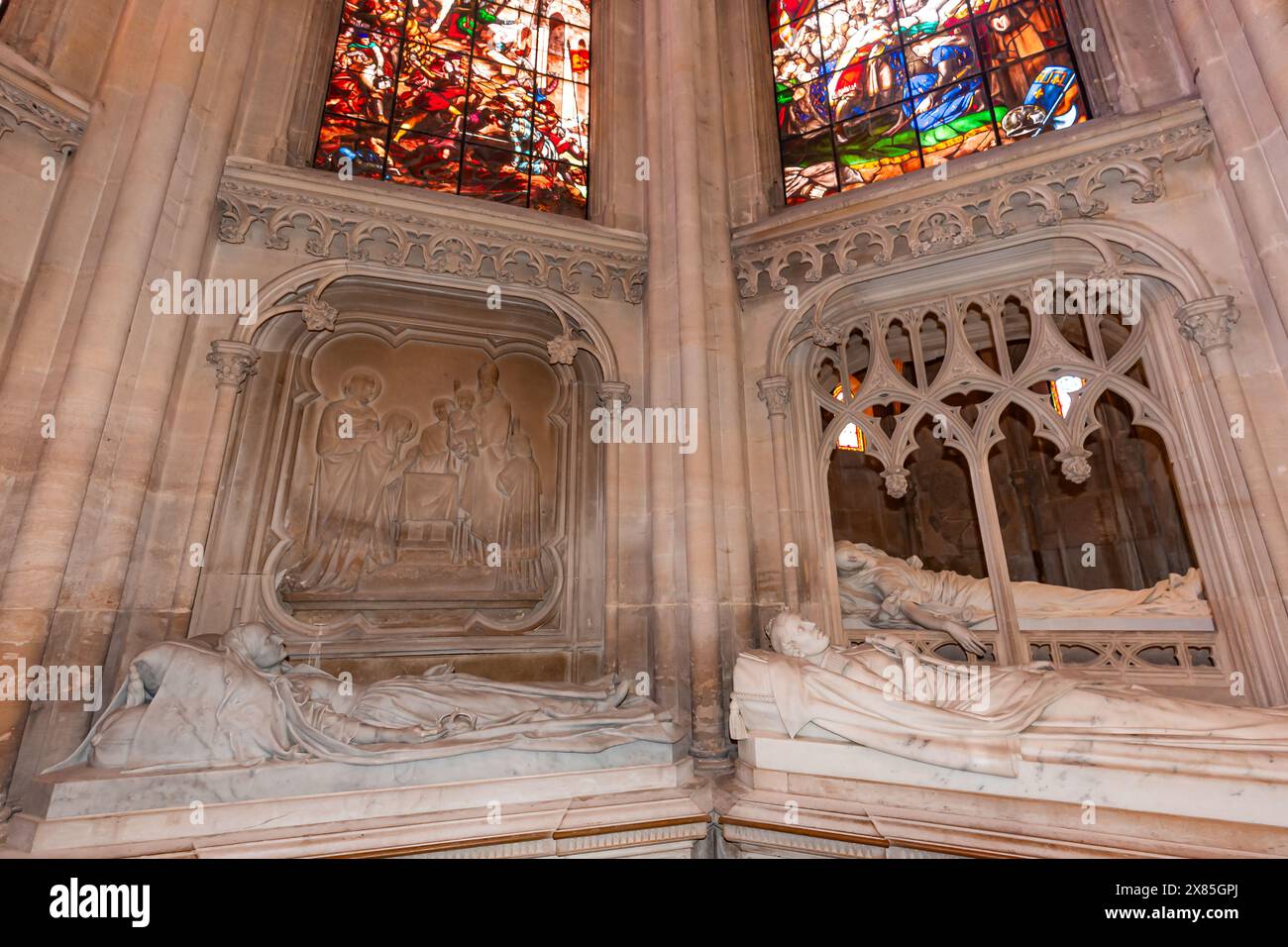 DREUX, FRANCE, MAY 15, 2024 : The Royal Chapel of Dreux, built in 19th ...