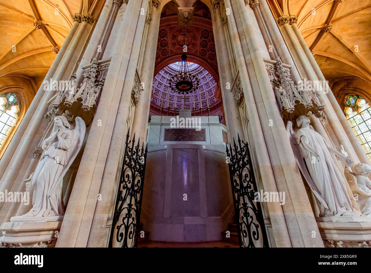 DREUX, FRANCE, MAY 15, 2024 : The Royal Chapel of Dreux, built in 19th ...