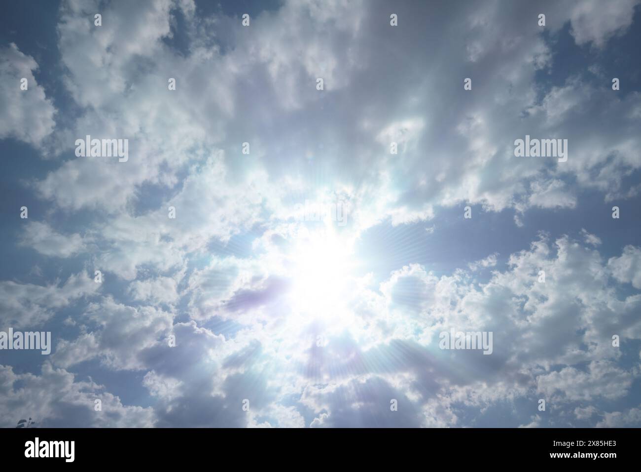 background clouds sun ray light shine beam Stock Photo - Alamy