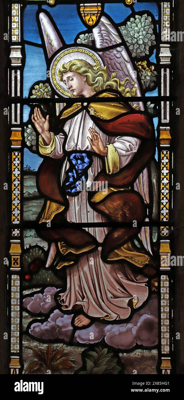 Stained glass window by Edwin Horwood depicting Christ's agony in the ...