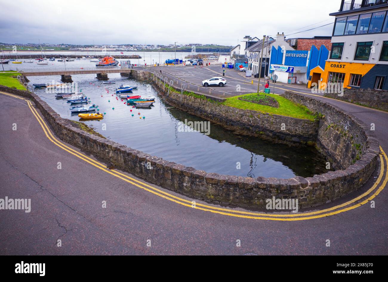 The harbour at Portrush in Northern Ireland Stock Photo - Alamy