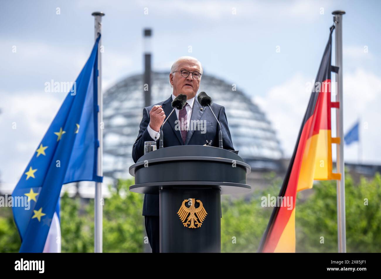 23 May 2024, Berlín: President Frank-Walter Steinmeier delivers his ...