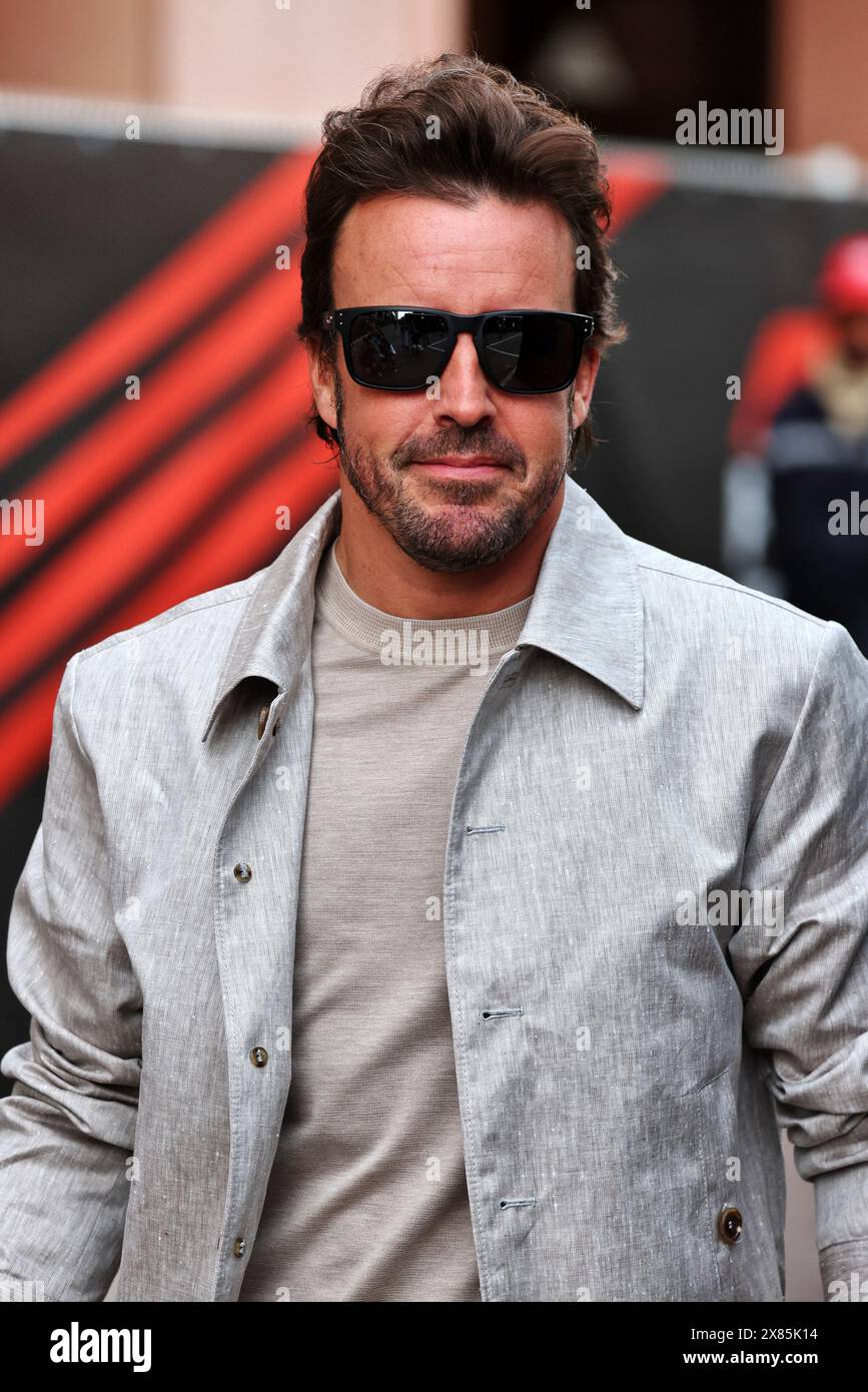 Monte Carlo, Monaco. 23rd May, 2024. Fernando Alonso (ESP) Aston Martin ...