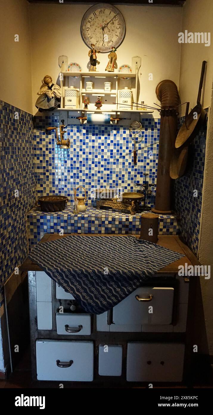 old wine-growing cellar with czech kitchen as part of history Stock ...