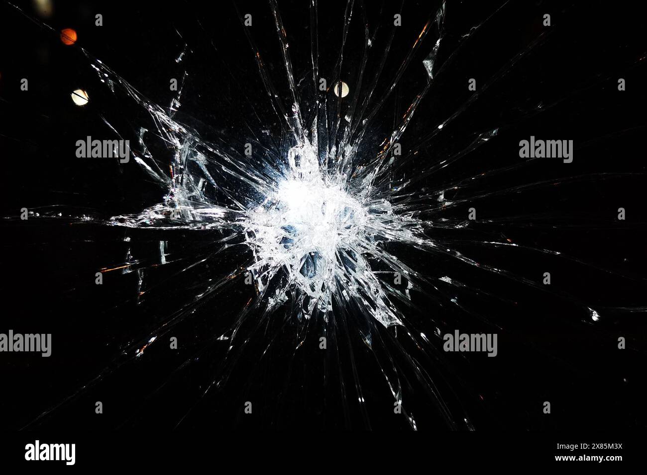 damaged glass texture in the night as nice background Stock Photo - Alamy