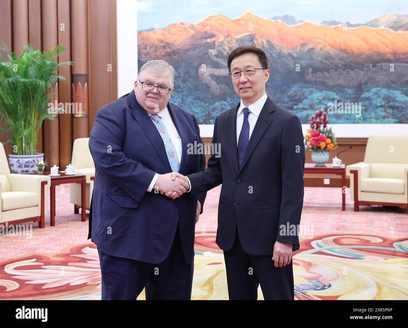Beijing, China. 23rd May, 2024. Chinese Vice President Han Zheng meets ...