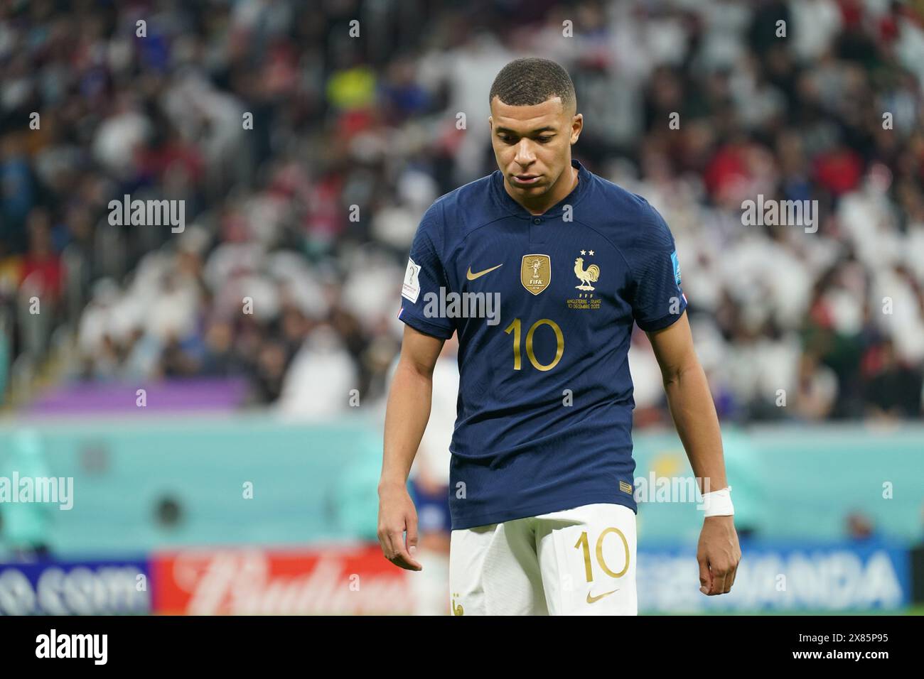Doha, Qatar. 10th. Dicember 2022. Kilian Mbappe during the match ...