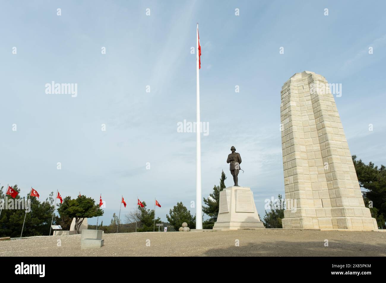Canakkale, Turkey - Mar 19 2024: Photo of the Ataturk monument at ...